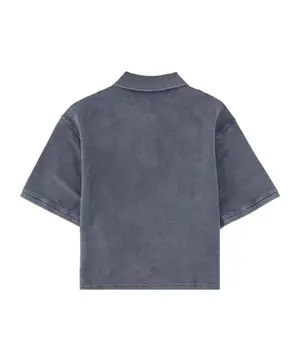 Alexander Wang Cropped Piqué Polo T-shirt