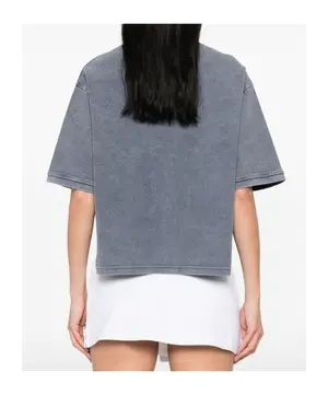 Alexander Wang Cropped Piqué Polo T-shirt