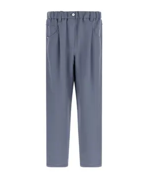 Brunello Cucinelli Elasticated Waist Straight Leg Trousers