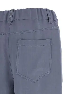 Brunello Cucinelli Elasticated Waist Straight Leg Trousers
