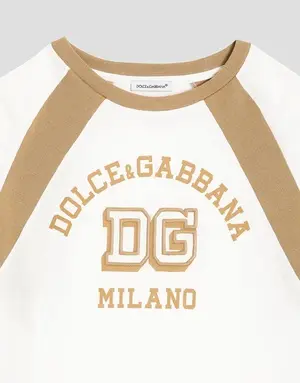 Dolce & Gabbana Jersey T-shirt With Print And Embroidery