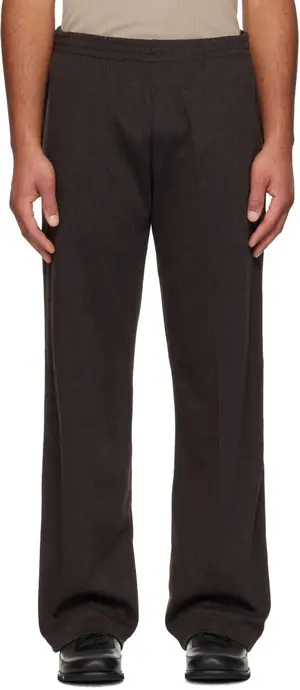 Our Legacy Pinstriped Ribbed Wide-leg Trousers - Black