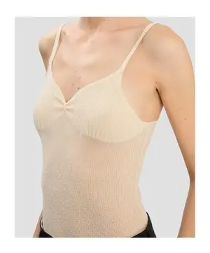 Victoria Beckham Ribbed-knit Tank Top - Light Rose