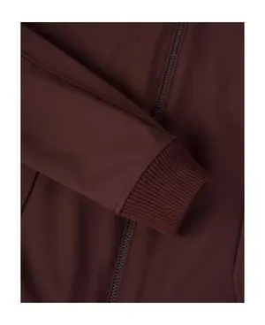 Hugo Boss Long Sleeve Logo Zip Up Casual Jacket - Red