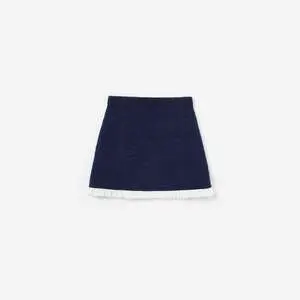 SELF-PORTRAIT Sequin-appliqués Knitted Skirt