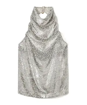 Stella McCartney Metallic Effect Halterneck Top