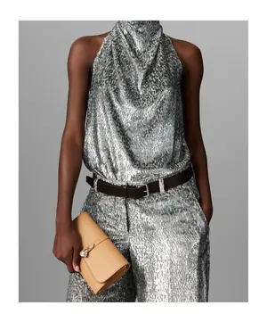 Stella McCartney Metallic Effect Halterneck Top