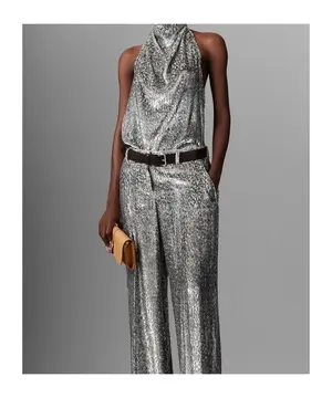 Stella McCartney Metallic Effect Halterneck Top