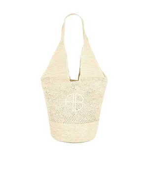 ANINE BING Leah Logo Tote Bag