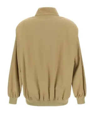 MAISON MARGIELA High-neck Zip-up Jacket - Beige