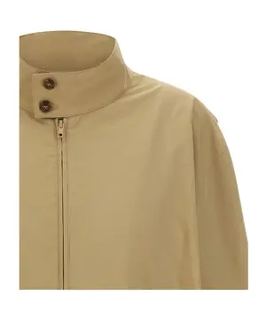 MAISON MARGIELA High-neck Zip-up Jacket - Beige