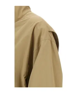 MAISON MARGIELA High-neck Zip-up Jacket - Beige