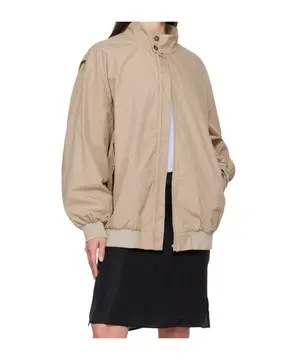 MAISON MARGIELA High-neck Zip-up Jacket - Beige
