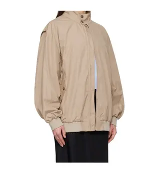 MAISON MARGIELA High-neck Zip-up Jacket - Beige