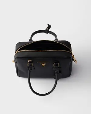 Prada Small Zip-up Tote Bag - Black