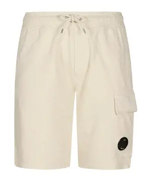 C.P. COMPANY Cargo Lens Fleece Shorts - Nude