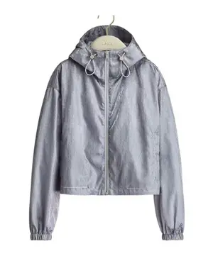 Dior Zipped Cropped Jacket - Gray