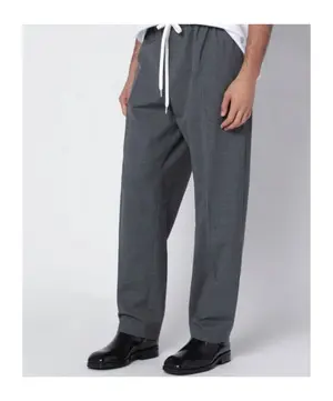 MAISON MARGIELA Elasticated Waistband Drawstring Trousers - Grey