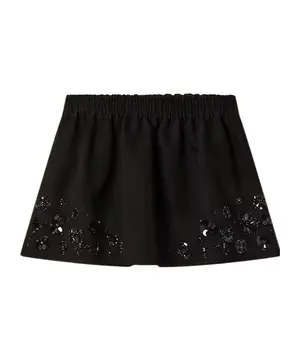 GOLDEN GOOSE Embellished Floral Sequin Mini Skirt