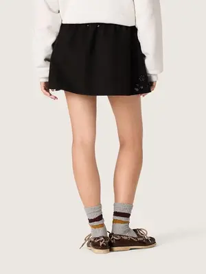 GOLDEN GOOSE Embellished Floral Sequin Mini Skirt