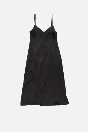 Acne Studios Satin Slip Dress With Lace Detail