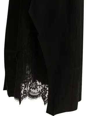 Acne Studios Satin Slip Dress With Lace Detail - Black