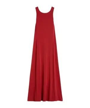 Max Mara Sleeveless Maxi Dress With Flared Hem