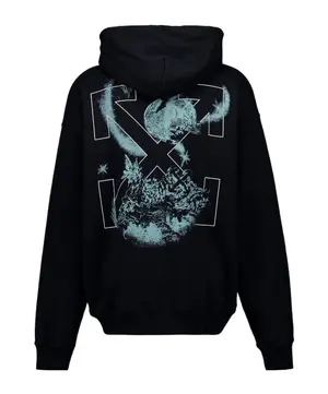 Off-White Moon Skate" Drawstring Hoodie