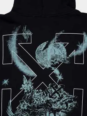 Off-White Moon Skate" Drawstring Hoodie