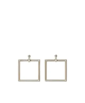 ROGER VIVIER Trompette Square Frame Earrings With Pin-style Clasp