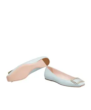 ROGER VIVIER Trompette Ballet Flats - Green