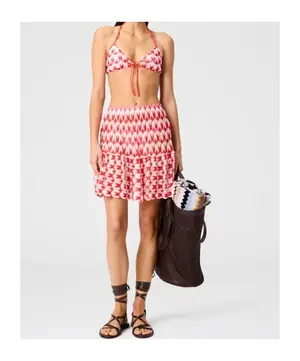 Missoni Zigzag-knit Ruffled Mini Skirt
