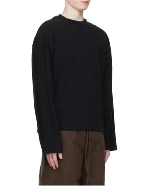 ENTIRE STUDIOS Regular Fit Crewneck T-shirt - Black