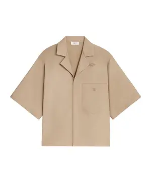 Celine Scout Shirt In Light Cotton Gabardine