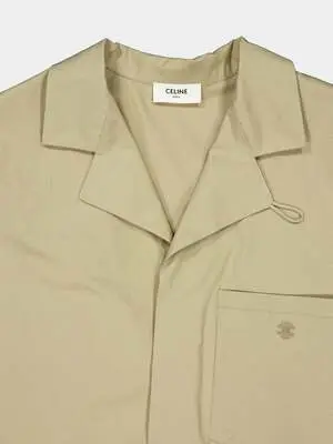 Celine Scout Shirt In Light Cotton Gabardine