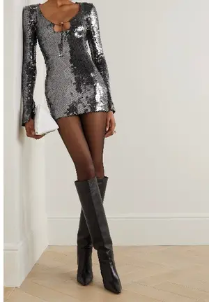 16Arlington Sequin Chiffon Minidress