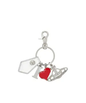 VIVIENNE WESTWOOD I Love Orb Charm Keychain - Sliver