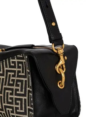 Balmain Monogram Jacquard Pulse Shoulder Bag