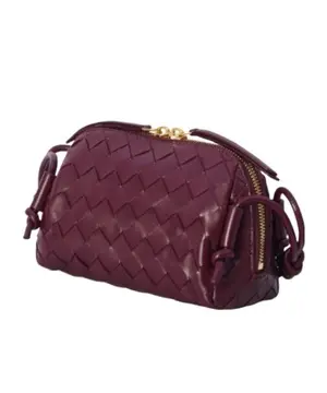 Bottega Veneta Intrecciato Concert Crossbody Bag - Red
