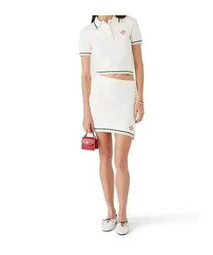 Casablanca Logo Bouclé Skirt