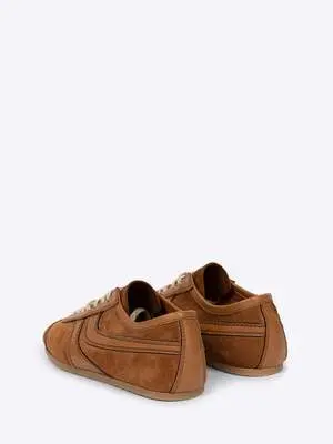 Dries Van Noten Panelled Lace-up Sneakers - Tan