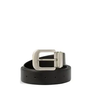 Emporio Armani Logo Engraved Belt - Black