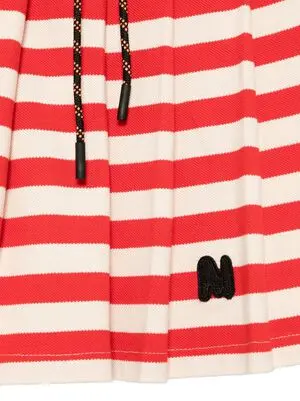 MSGM Striped Pleated Skirt