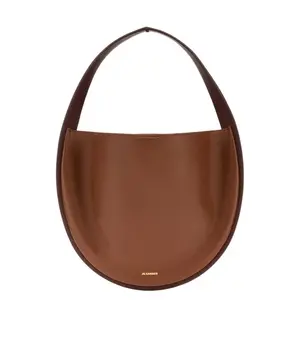 JIL SANDER Pivot Hobo Shoulder Bag - Brown