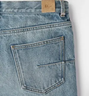 Dior Patchwork Straight-leg Jeans - Gray