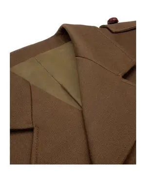 Celine Peplum Jacket In Diagonal Wool