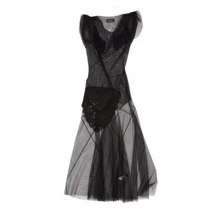 VIVIENNE WESTWOOD Meshed Lace-detailed Dress - Black