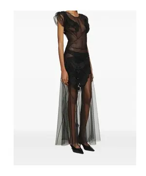 VIVIENNE WESTWOOD Meshed Lace-detailed Dress