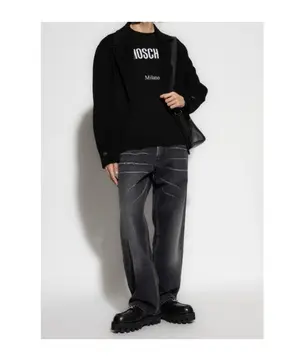 Moschino Long-sleeved Double-breasted Coat