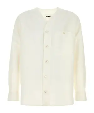 JIL SANDER V-neck Buttoned Shirt